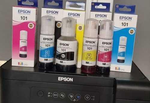 Цветной струйный мфу принтер epson