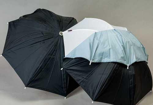 Зонт для фото 80 см комбинированный