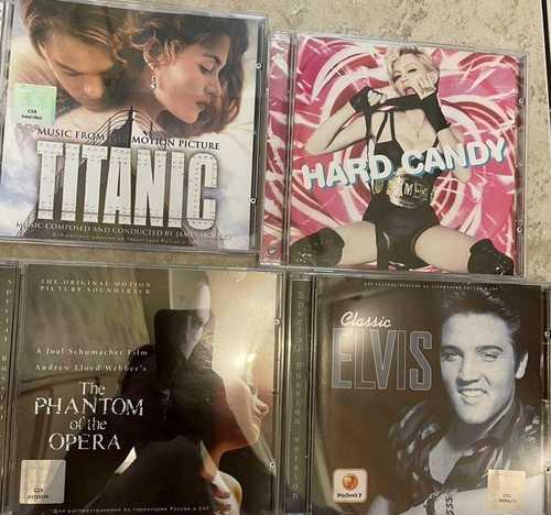 Cd диски madonna, titanic