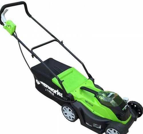 Greenworks Газонокосилка аккумуляторная, G40LM35K4, 40V 35 см, c 1хАКБ 4 А.ч и зу 2501907UB