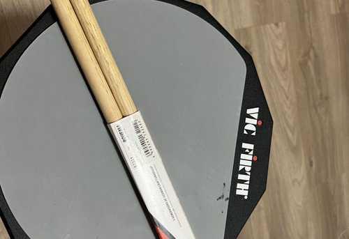 Пэд vic firth pad 12 с палочками Rohema