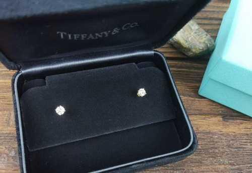 Серьги Tiffany & Co Solitaire Diamond Earrings
