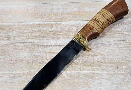 Нож Лис ст.95х18 (орех/береста) (Русский Нож)