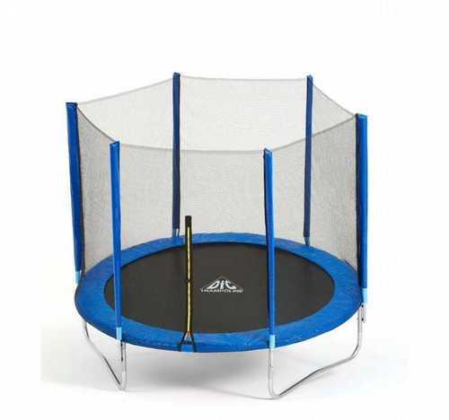 Батут DFC Trampoline Fitness с сеткой 6ft синий