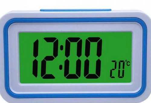 Часы говорящие часы с будильником и термометром