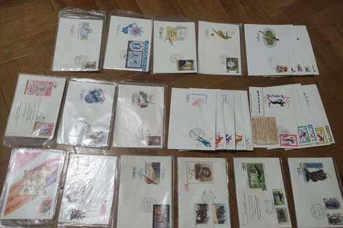Серии из 5-6 марок на конвертах(наборы)