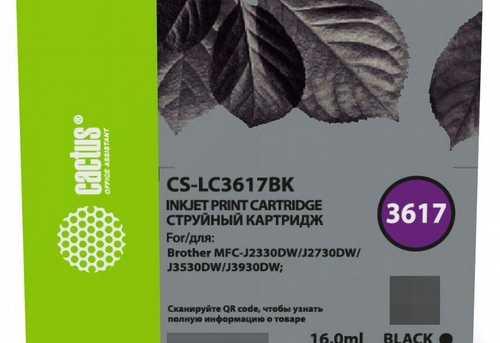 Картридж струйный Cactus CS-LC3617BK черный (16мл)