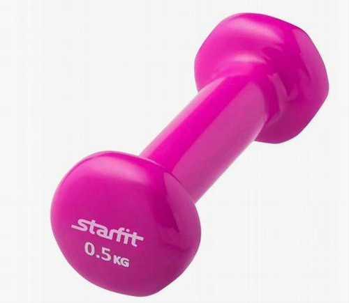 Гантель виниловая starfit DB-101 0,5 кг