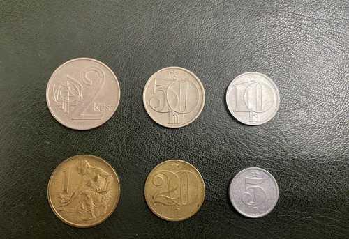 Монеты Чехословакии Социалист Республика 1960-1990