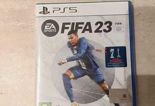 Диск с игрой FIFA2023 PS5 полностью русская