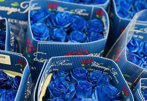 Синие розы с экспресс доставкой