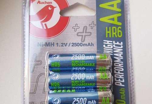 Аккумуляторные батарейки AA 2500 mAh
