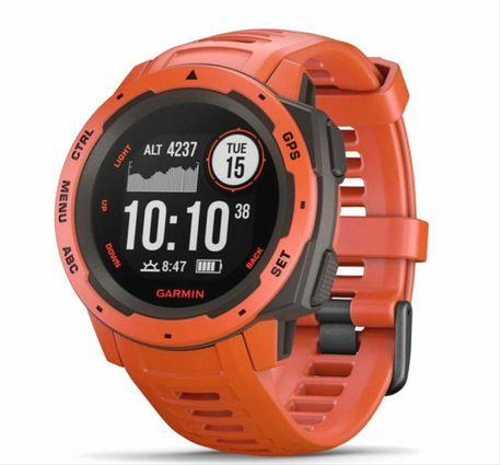Часы Garmin Instinct Rugged Flame Red