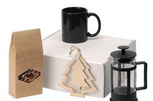 Подарочный набор с чаем, кружкой и френч-прессом Ч