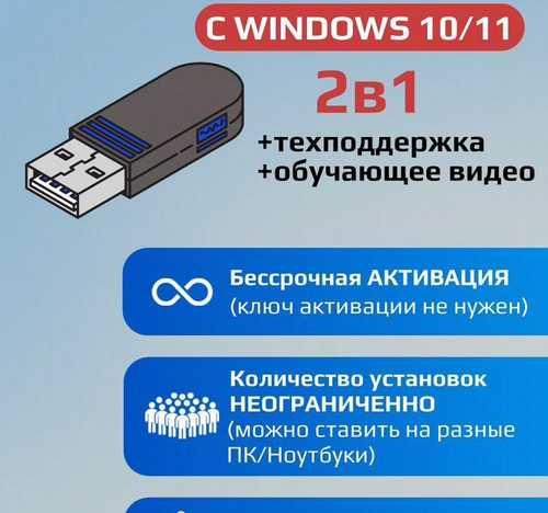 Загрузочная флешка windows 10 / 11 (обе версии) и