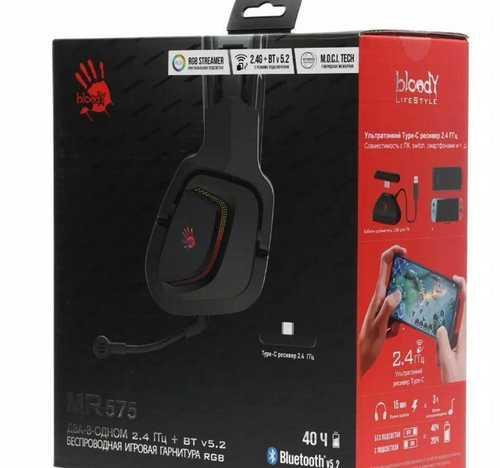 Игровые наушники A4Tech Bloody MR575 Black