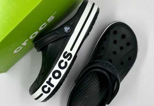 Шлепки тапочки Crocs кроксы мужские черные