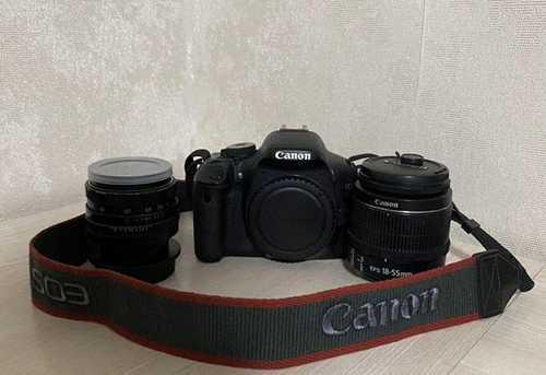 Фотоаппарат Canon 600d+гелиос 44-2