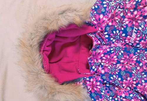 Куртка зимняя на флисе для девочки -15 град