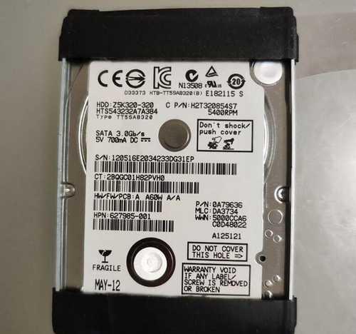 Жесткий диск 2.5 320 gb, hp