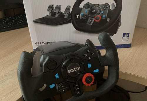 Игровой руль logitech g29 + мод