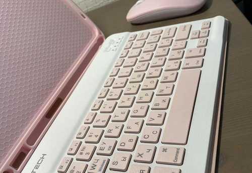 Чехол с клавиатурой iPad + мышка