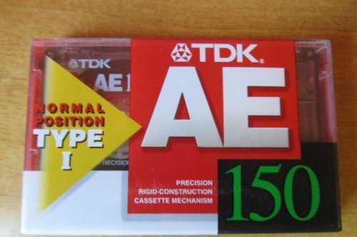 Чистые запечатанные аудиокассеты TDK AE150