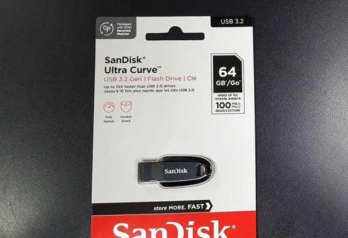 Usb флешка Sandisk Ultra Curve 64GB/100 MB/s