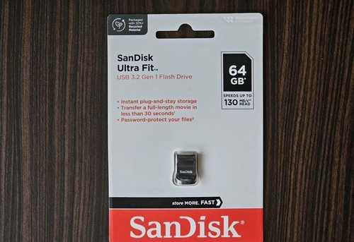 Флеш накопитель SanDisk Ultra Fit USB 3.2 64GB