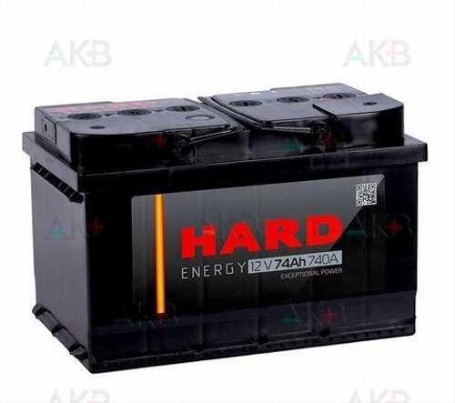 Аккумулятор hard 74 Ач 740A о.п. низк. (278x175x17