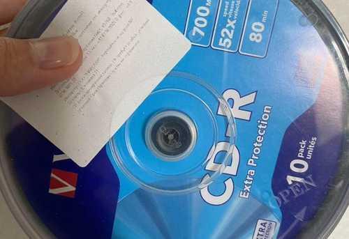 Диски CD R 10 штук