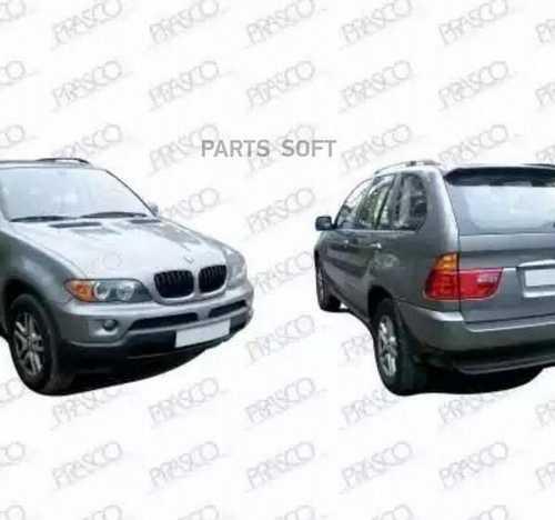 Prasco BM8202024 решетка радиатора левая черная хромированная\ BMW E53 3.0-4.8i/3.0D 00-06