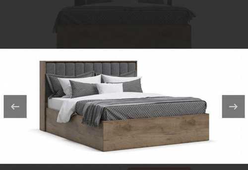 Кровать двухспальная с матрасом, тумбочки