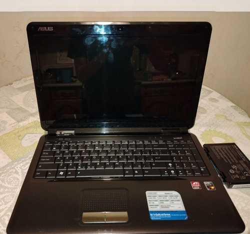 15.6" ASUS K50AB, Turion X2, RAM 3 ГБ, 250 ГБ, ATI Mobility Radeon HD 4570