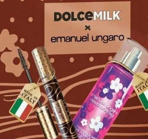 Набор подарочный dolce milk Тушь  Спрей для тела