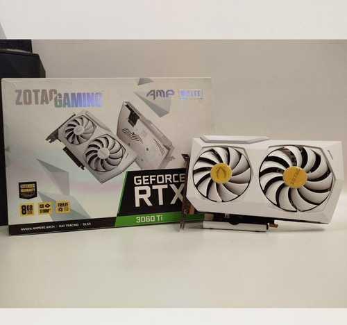 Видеокарта RTX3060 ti Zotac Amp White