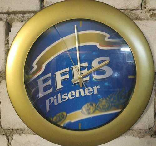 Часы настенные efes Pilsener, диам.35см