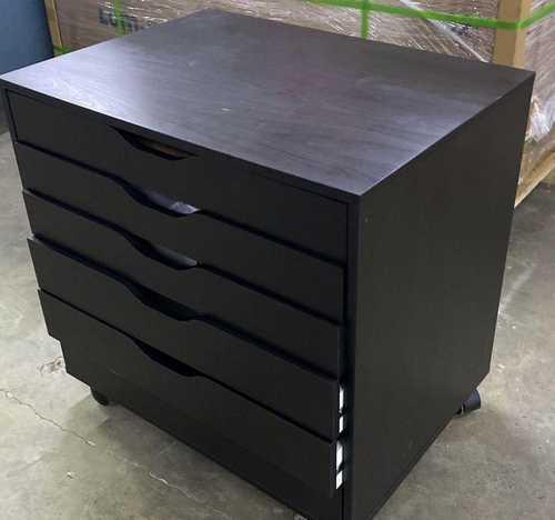 Тумба IKEA alex черная бу