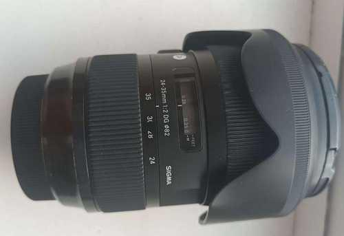 Sigma 24-35mm f2 art canon