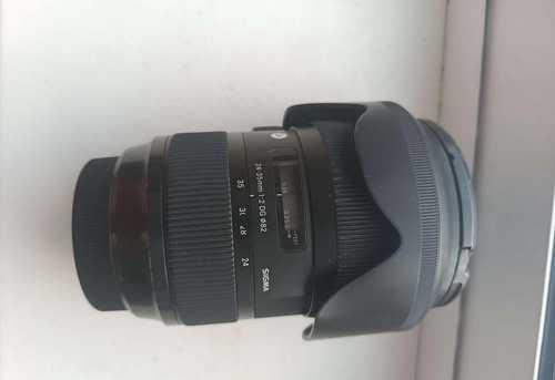 Sigma 24-35mm f2 art canon