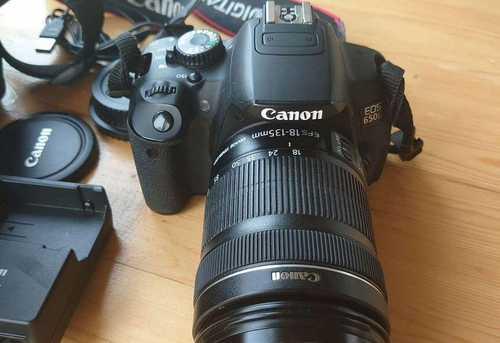 Зеркальный фотоаппарат Canon EOS 650D 18-135mm