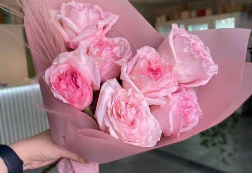 Букет из садовой розы pink o'hara