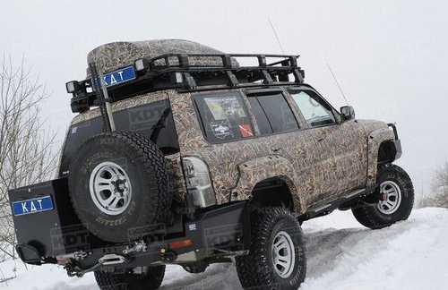 Багажник Nissan Patrol Y61 экспедиционный алюмин