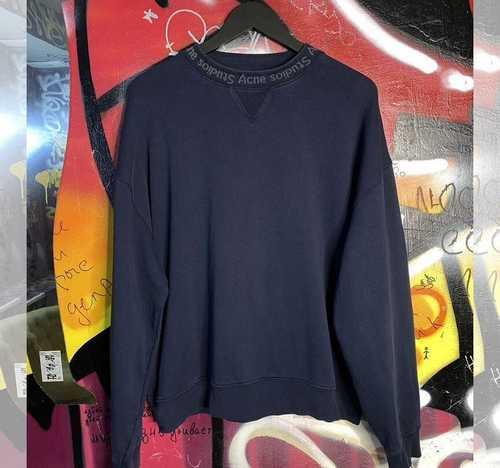 Acne studios flogho sweatshirt navy PSS18
