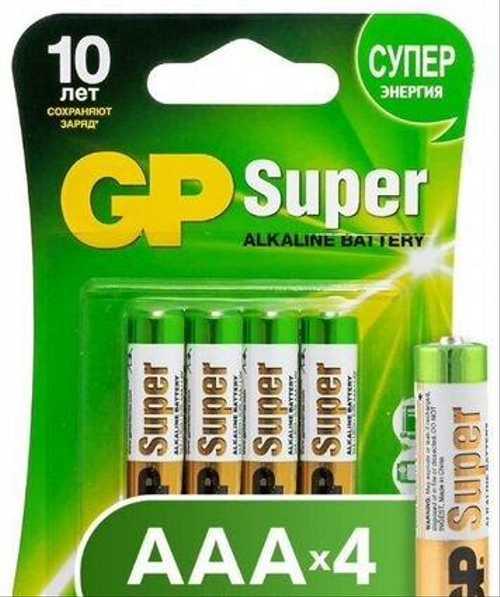 Батарейка GP Super (уп. 4шт.) ааa (LR03-4BL)