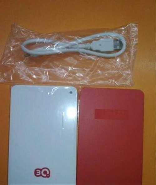 Внешний бокс HDD 2.5 USB 2.0 пластик красно-белый