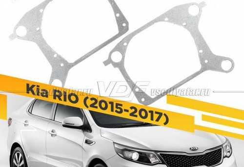 Переходные рамки для замены линз в фарах Kia Rio 2