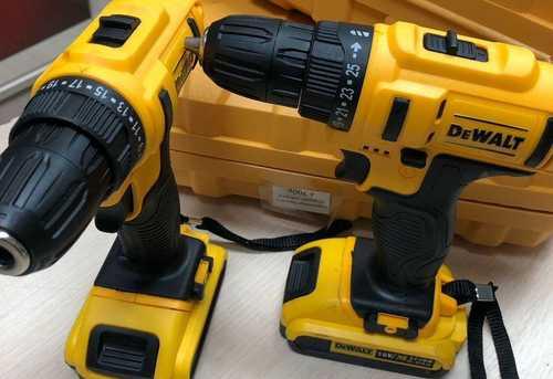 Шуруповерт dewalt 18v с набором Деволт