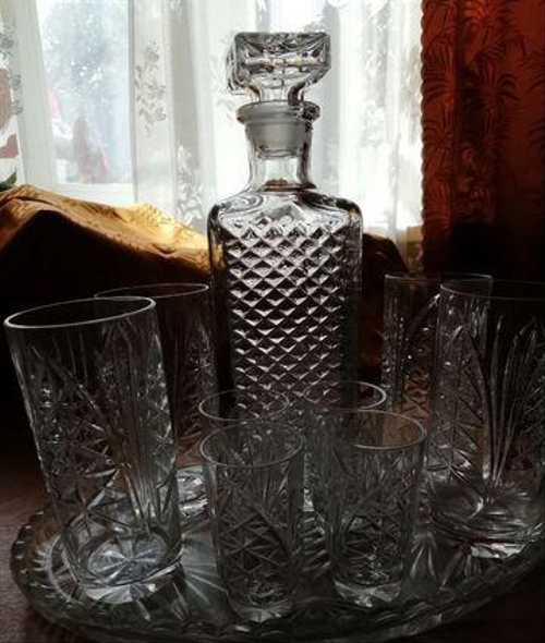 Графин с рюмками СССР