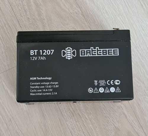 Аккумулятор BT 1207. 12V7Ah